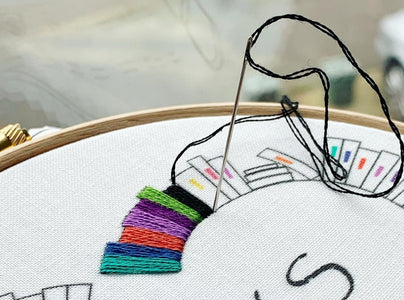 Books Embroidery Kit — The Embroidery Cart