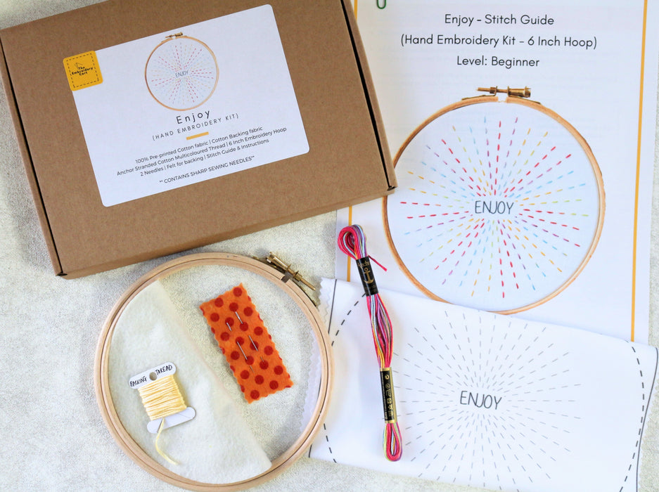 Enjoy Embroidery Kit — The Embroidery Cart