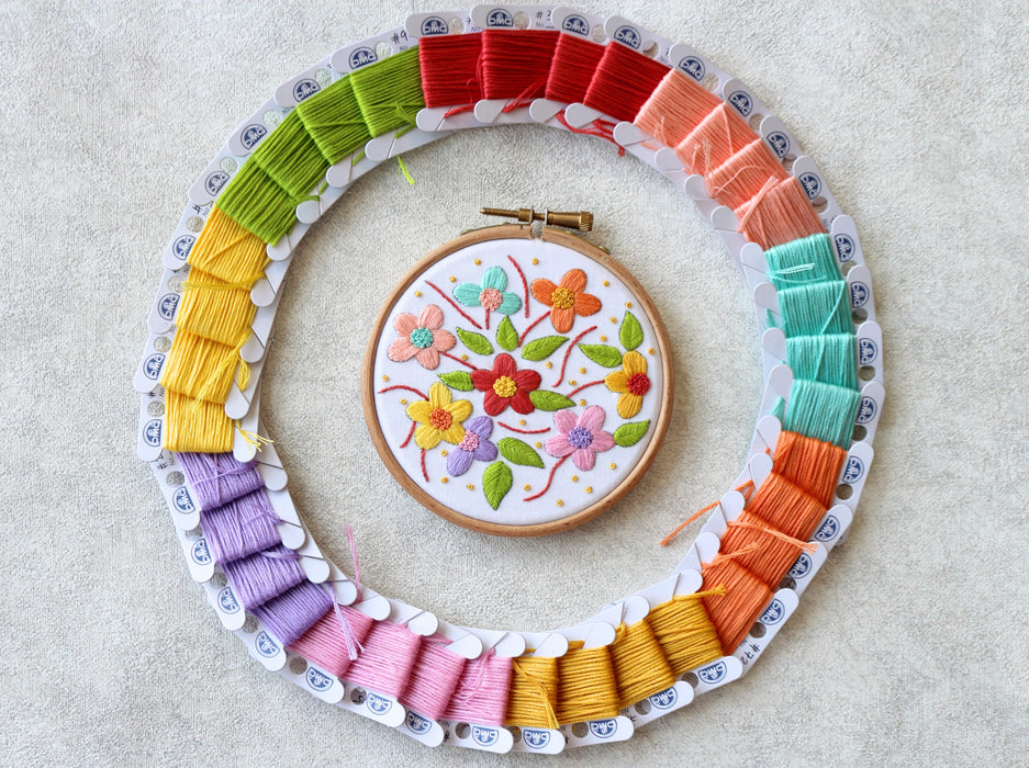 Floral Embroidery Kit — The Embroidery Cart